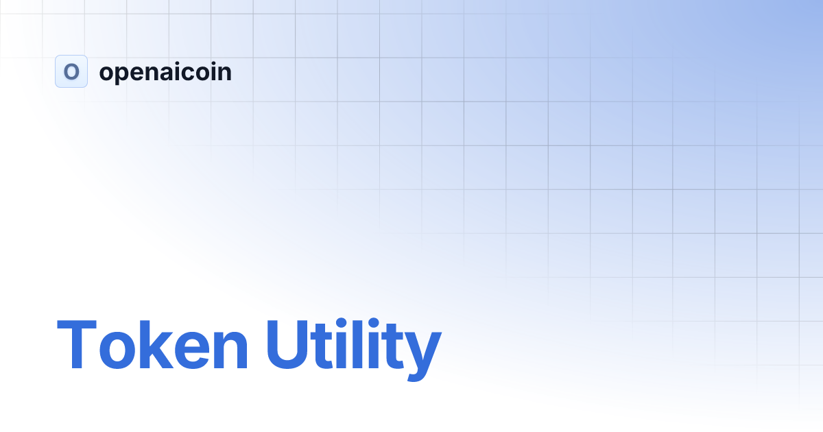 Token Utility | openaicoin